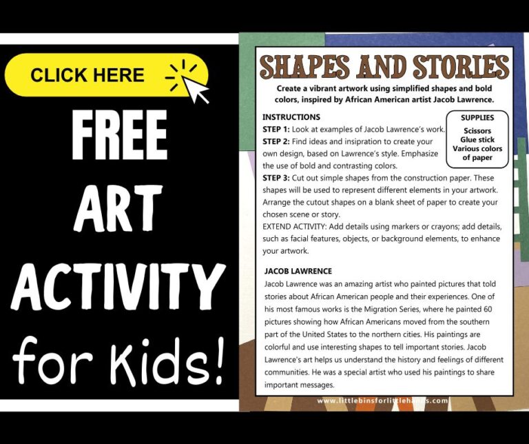 Shapes and Stories Art Project - Little Bins for Little Hands
