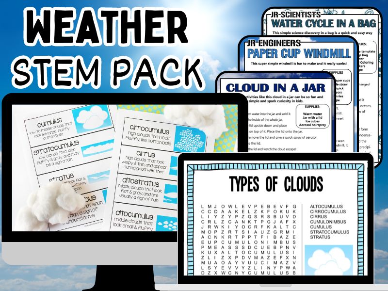 Shaving Cream Rain Clouds - Little Bins for Little Hands