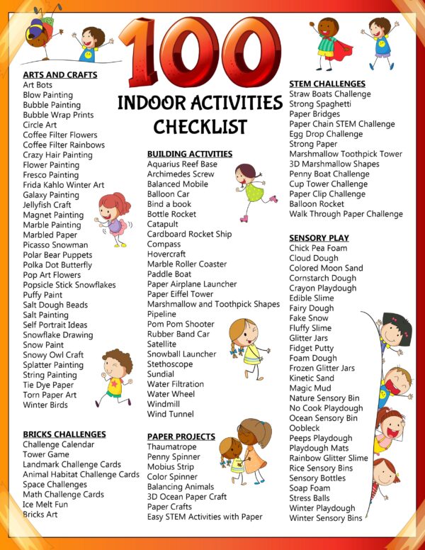 100 Fun Indoor Activities for Kids - Little Bins for Little Hands