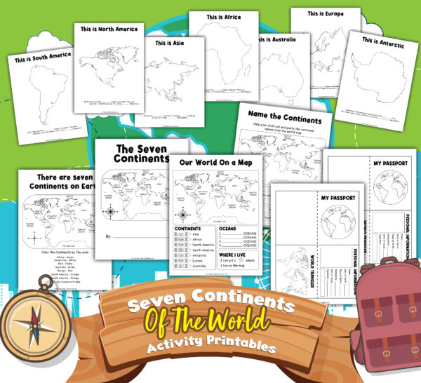 7 Continents Activities For Kids - Little Bins for Little Hands