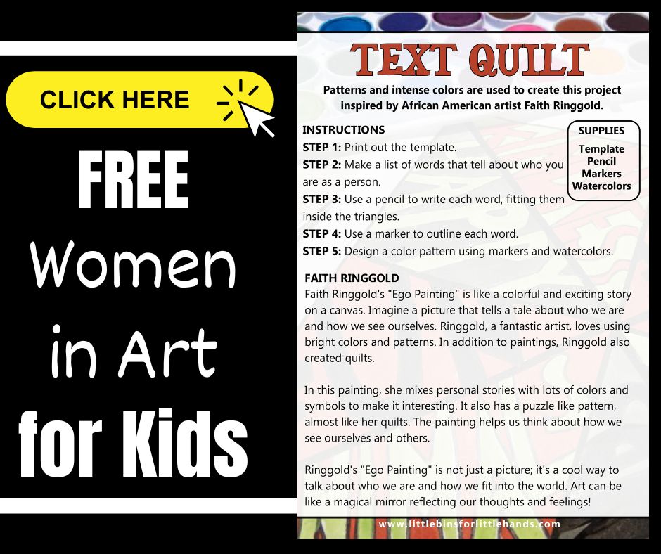 Faith Ringgold Art Project For Kids - Little Bins for Little Hands