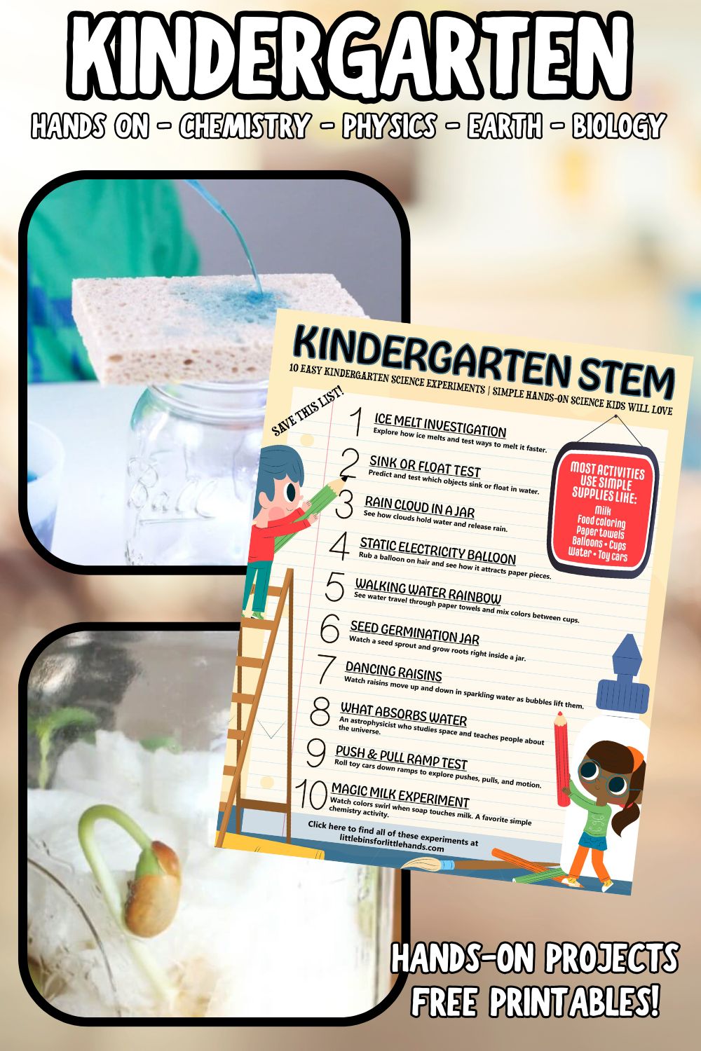 25 Easy Science Experiments for Kindergarten Kids Will Love