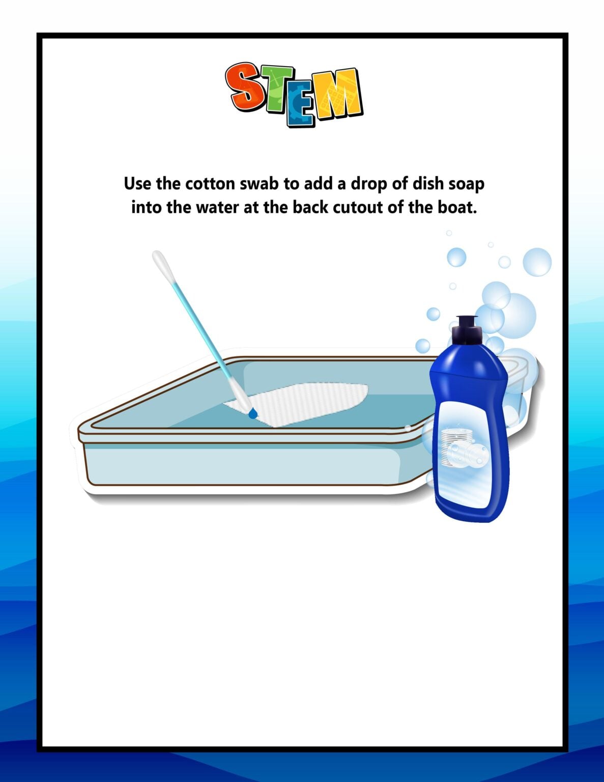 Soap Powered Boat Experiment - Little Bins for Little Hands