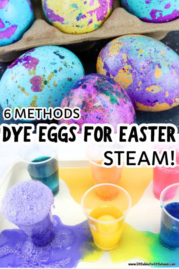 Dyeing Easter Eggs with a Twist - Little Bins for Little Hands