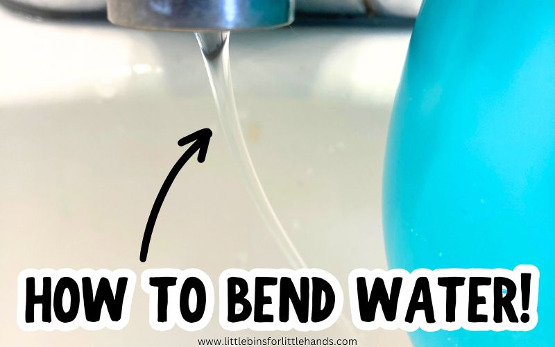 Bending Water Experiment - Little Bins for Little Hands