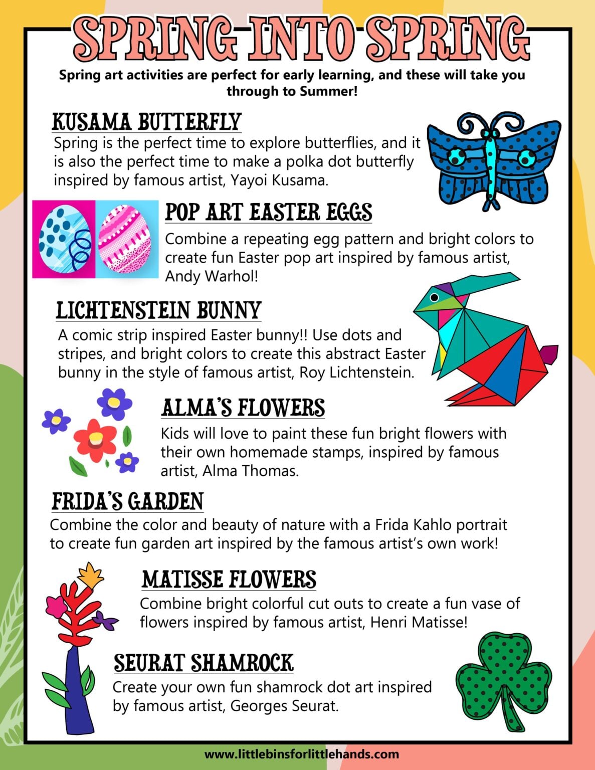 25 Easy Spring Crafts For Kids - Little Bins for Little Hands