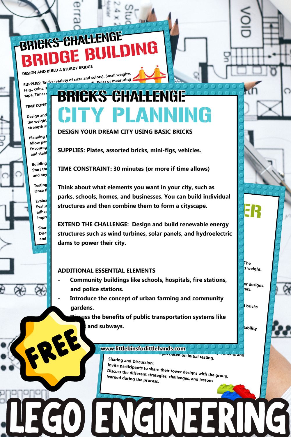 LEGO Engineering Projects (Free Printables) - Little Bins for Little Hands