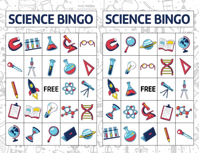 Science Bingo Game (Free Printable) - Little Bins for Little Hands