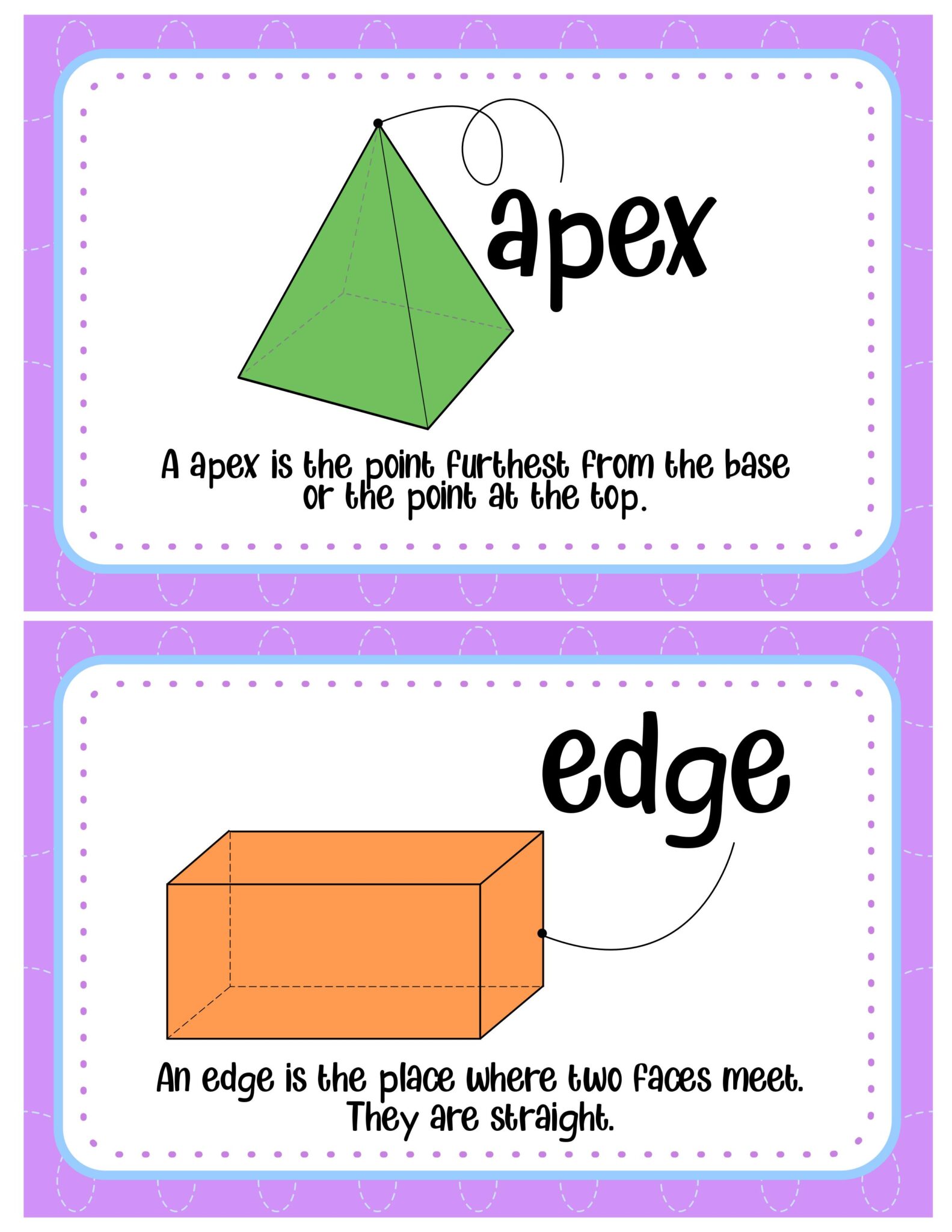Real-Life 3D Shape Cards (Free Printable) - Little Bins for Little Hands