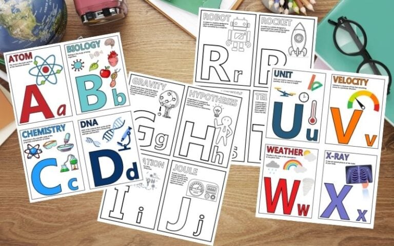 Science Alphabet Posters: Decorate Bulletin Boards and Doors