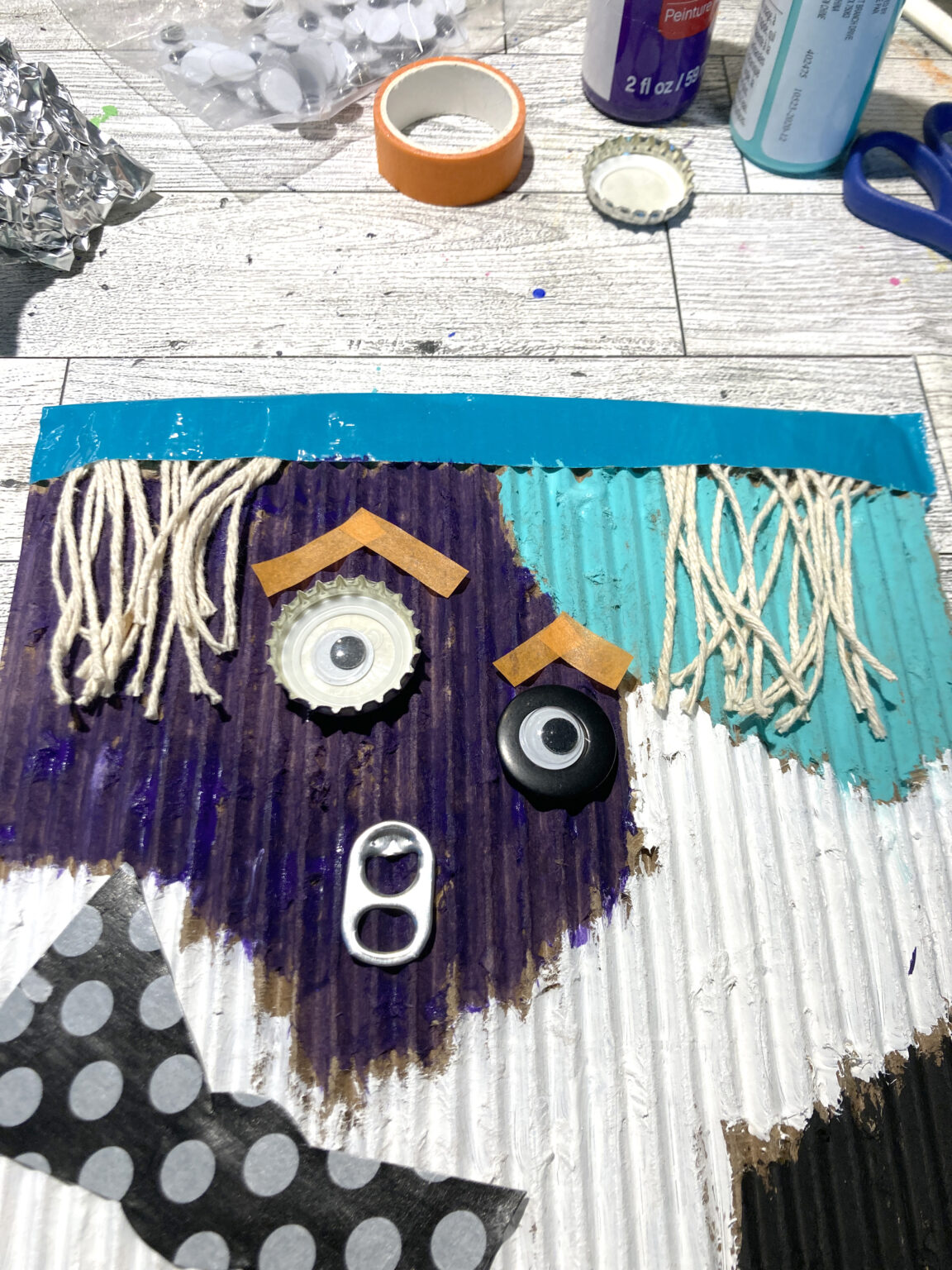 Cardboard Texture Art For Kids - Little Bins for Little Hands