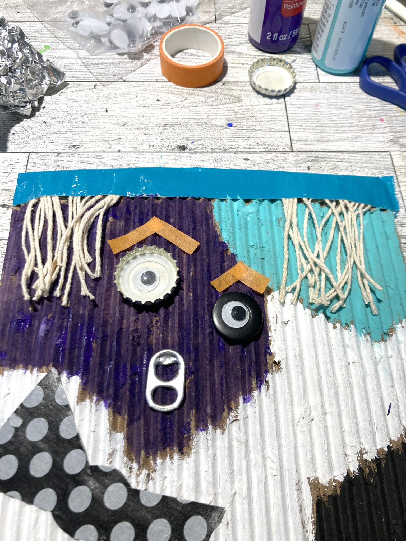 Cardboard Texture Art For Kids - Little Bins for Little Hands
