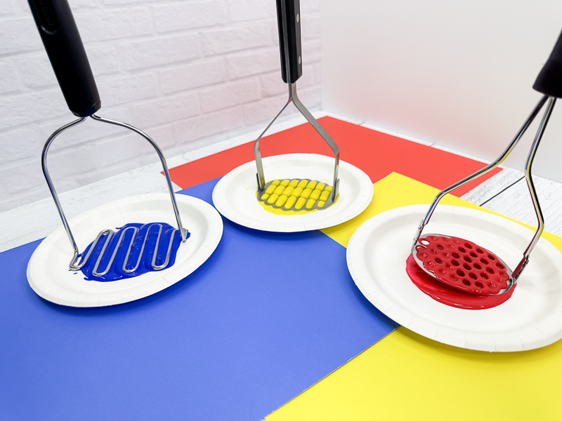 Potato Masher Art for Preschoolers to Teens - Little Bins for Little Hands