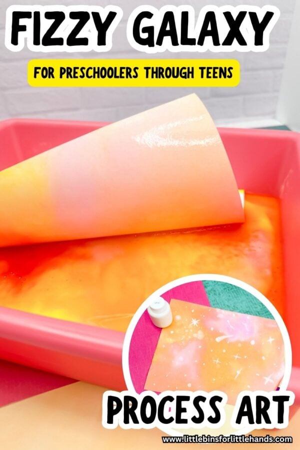 Fizzy Space Art Project - Little Bins for Little Hands