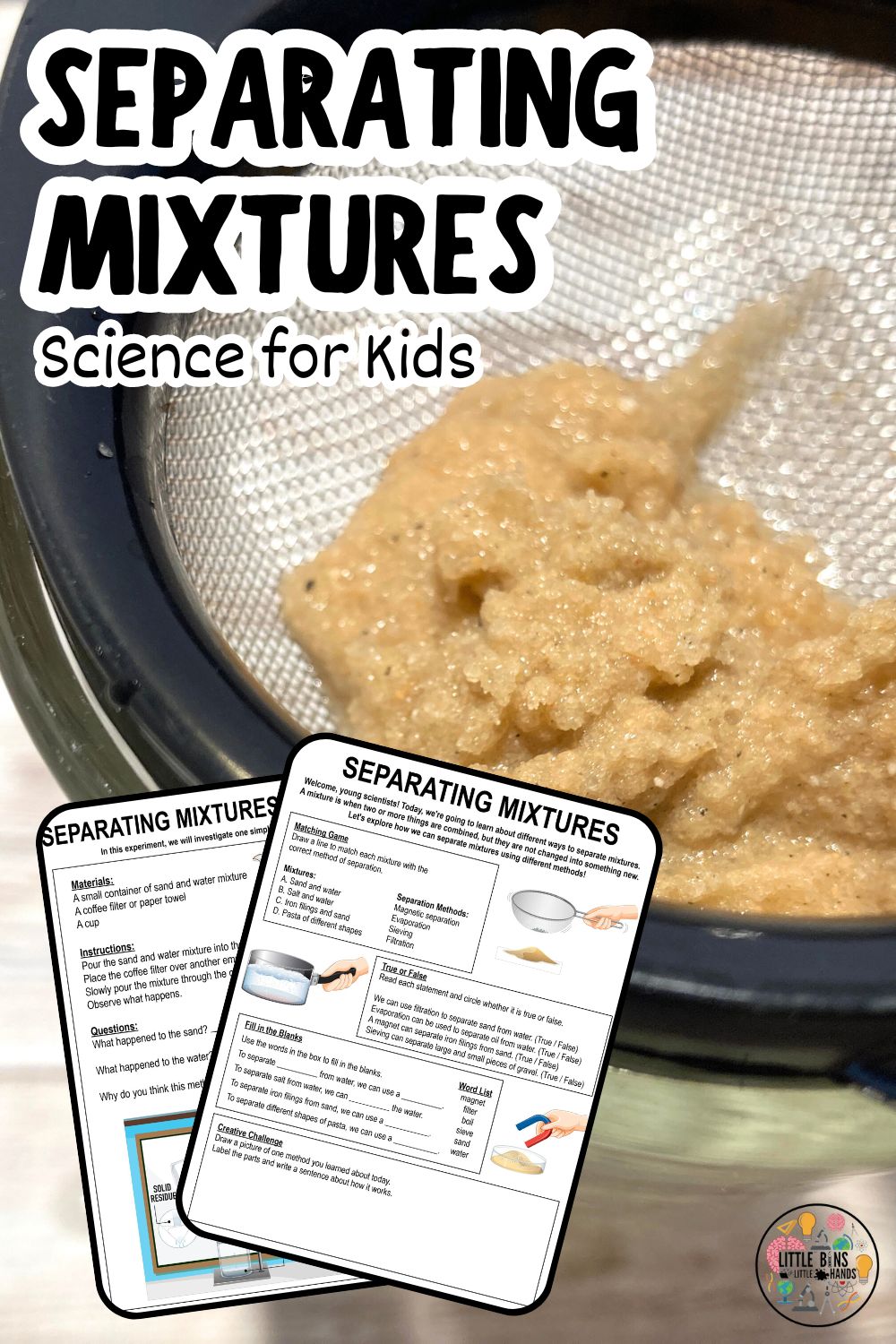 Separating Mixtures - Little Bins for Little Hands