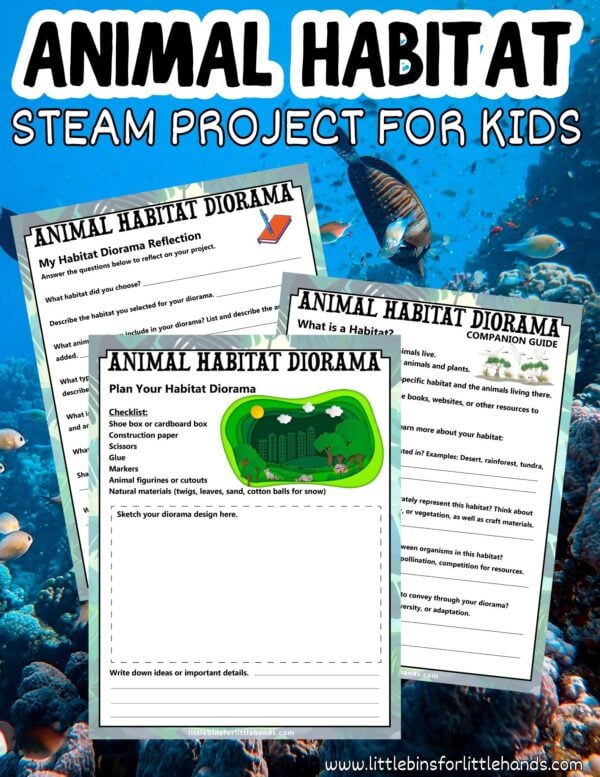 Animal Habitat Diorama (Free Printable)
