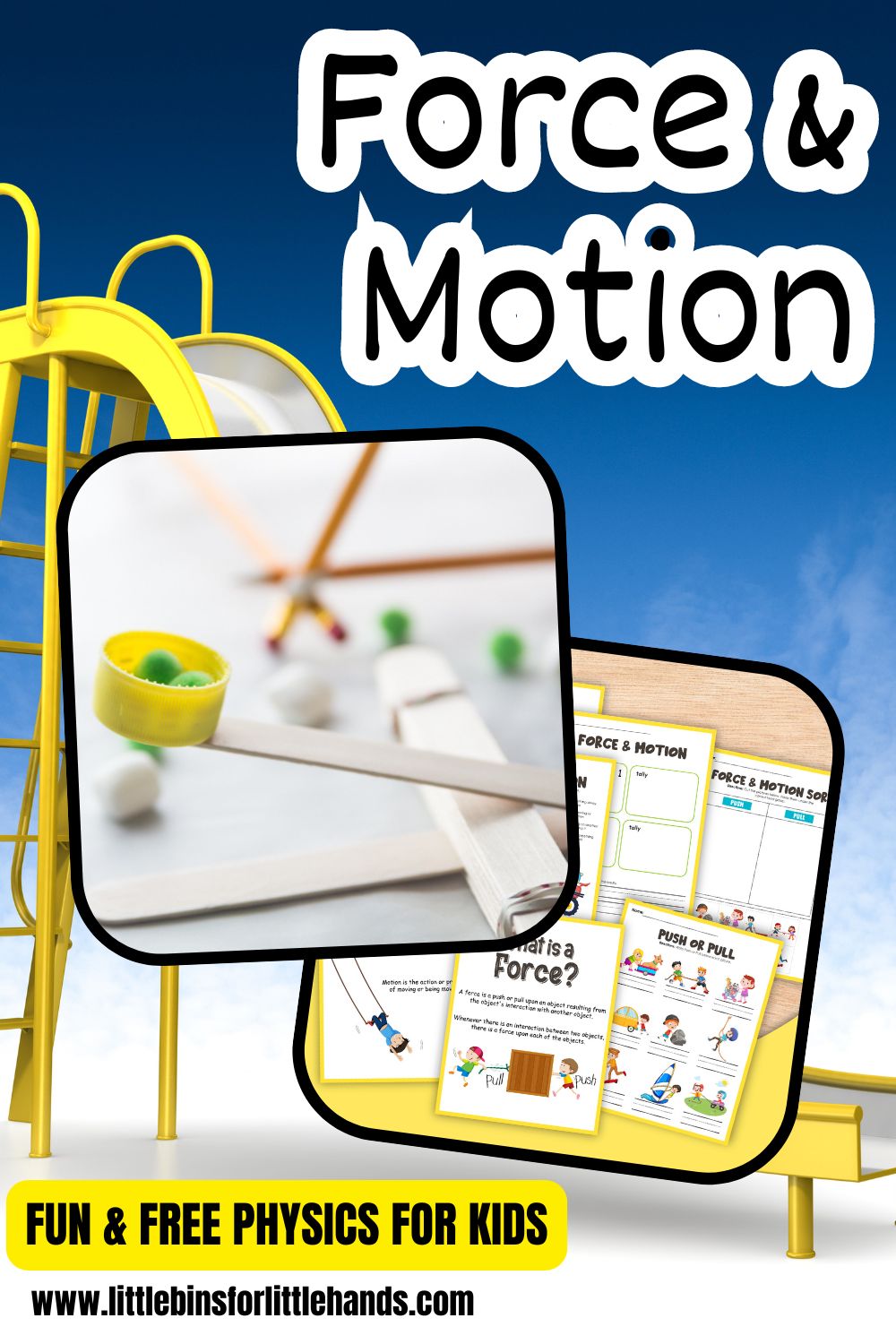 Force and Motion Worksheets and Activities - Little Bins for Little Hands