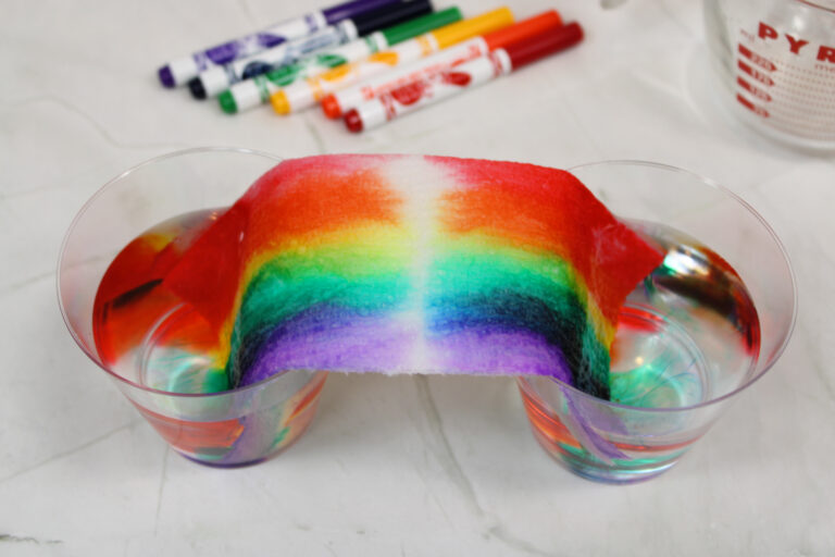 Grow A Rainbow Experiment - Little Bins for Little Hands