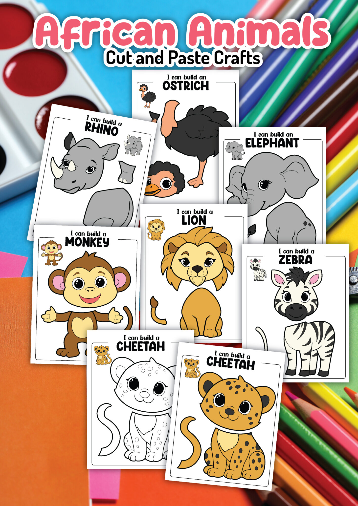 Free Printable Build An Animal Crafts