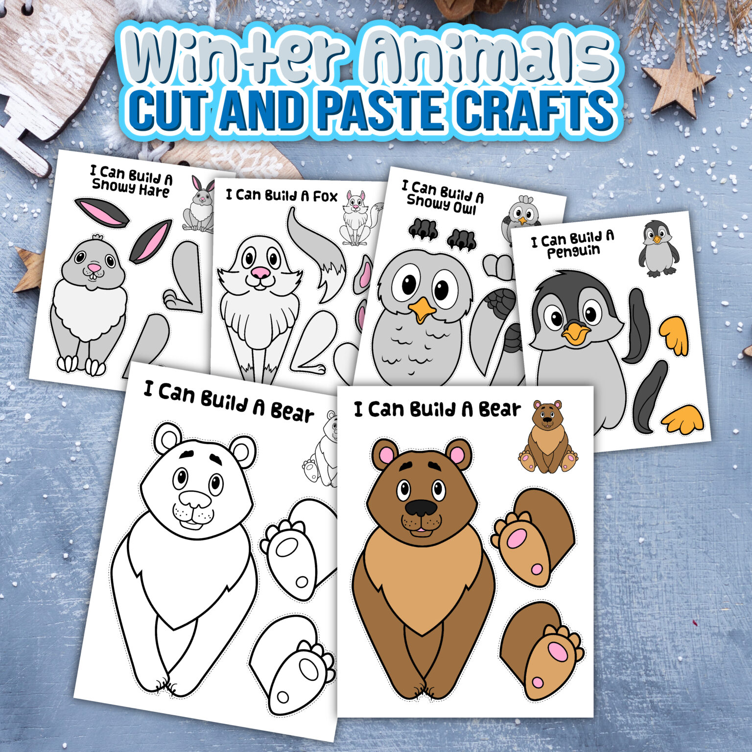 Free Printable Build An Animal Crafts