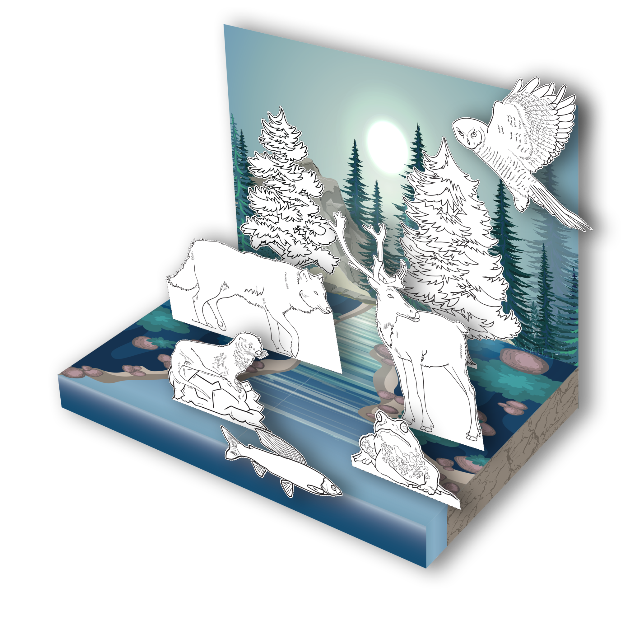 Create a Taiga Diorama with Our Free Printable - Little Bins for Little ...