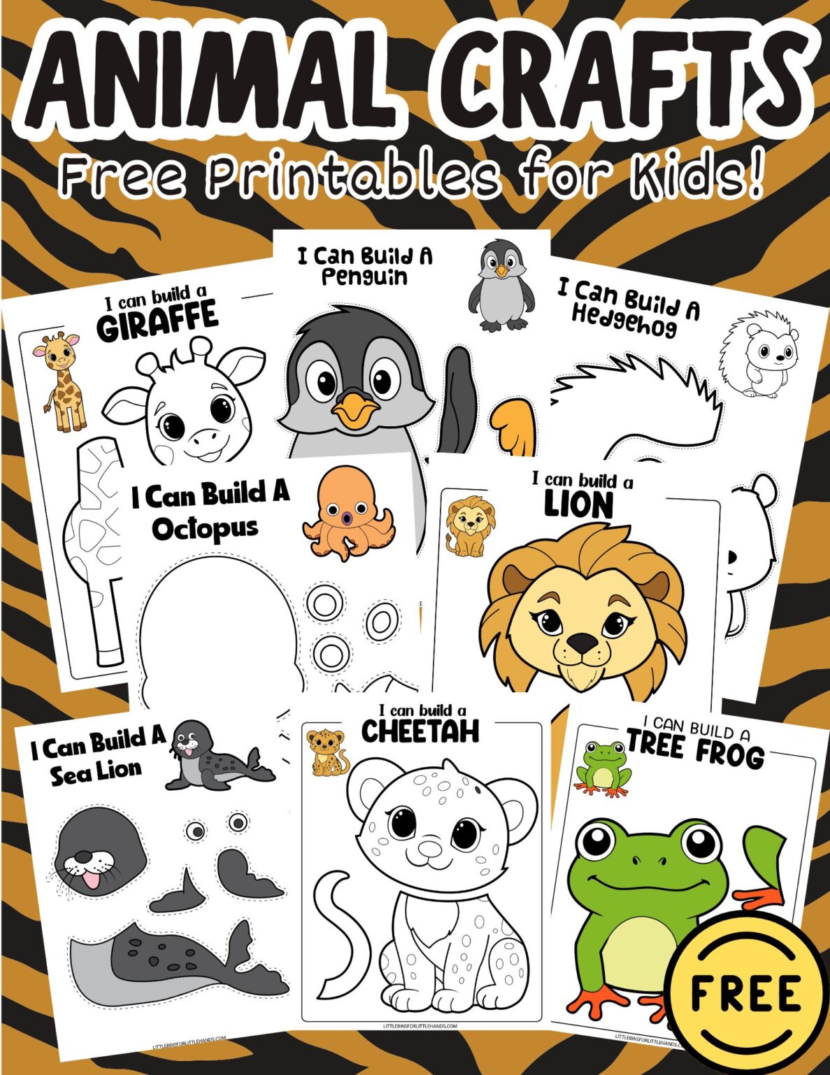 Free Printable Build An Animal Crafts