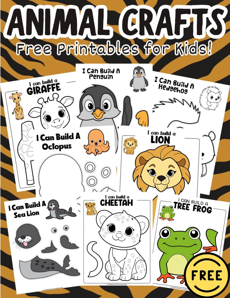 Free Printable Build An Animal Crafts
