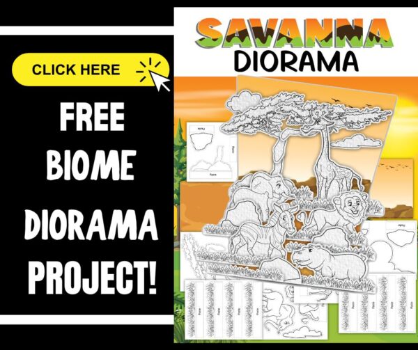 Free Printable Savannah Diorama - Little Bins for Little Hands