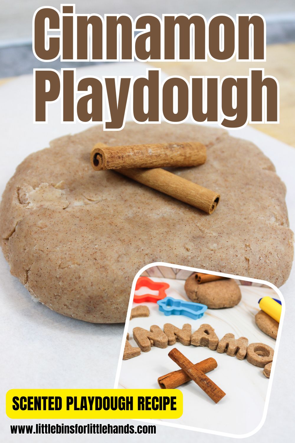 Easy Cinnamon Playdough Recipe - Little Bins for Little Hands