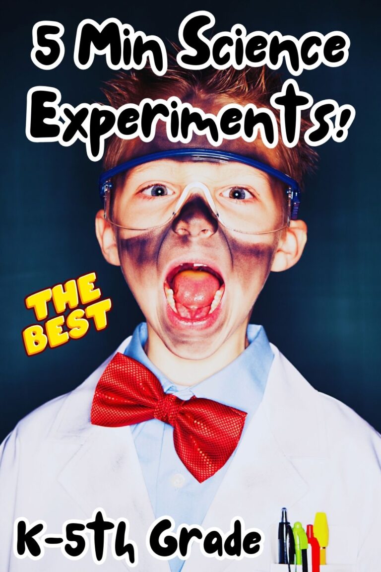 20 Fun and Easy 5-Minute Science Experiments for Kids - Little Bins for ...