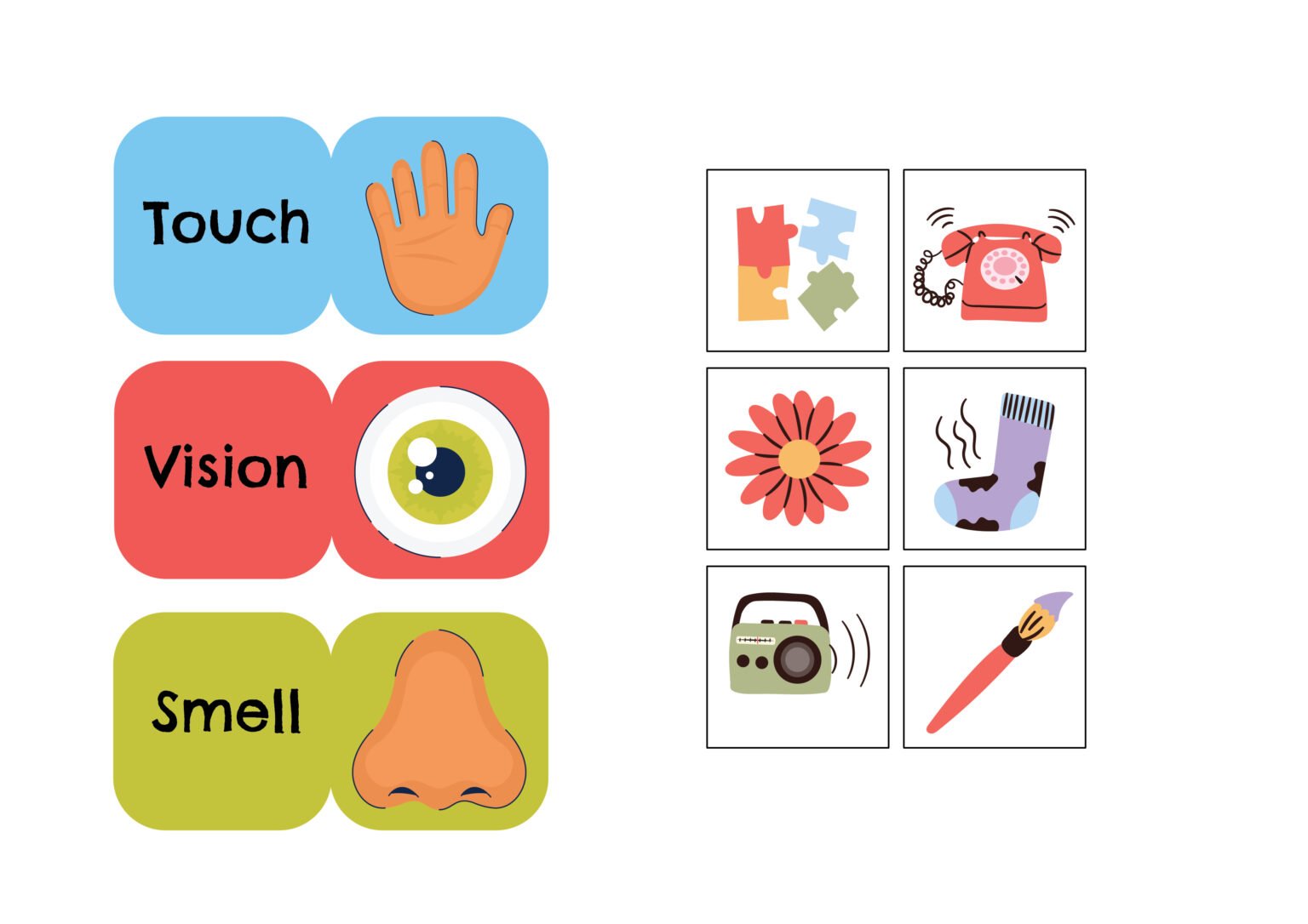 5 Senses Flip Book Activity - Little Bins for Little Hands