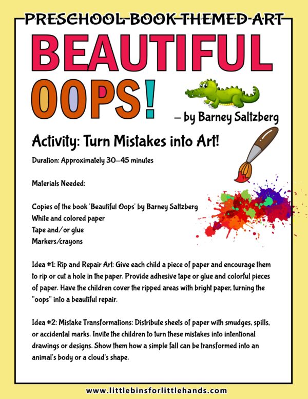 Printable Art Activities - Little Bins for Little Hands