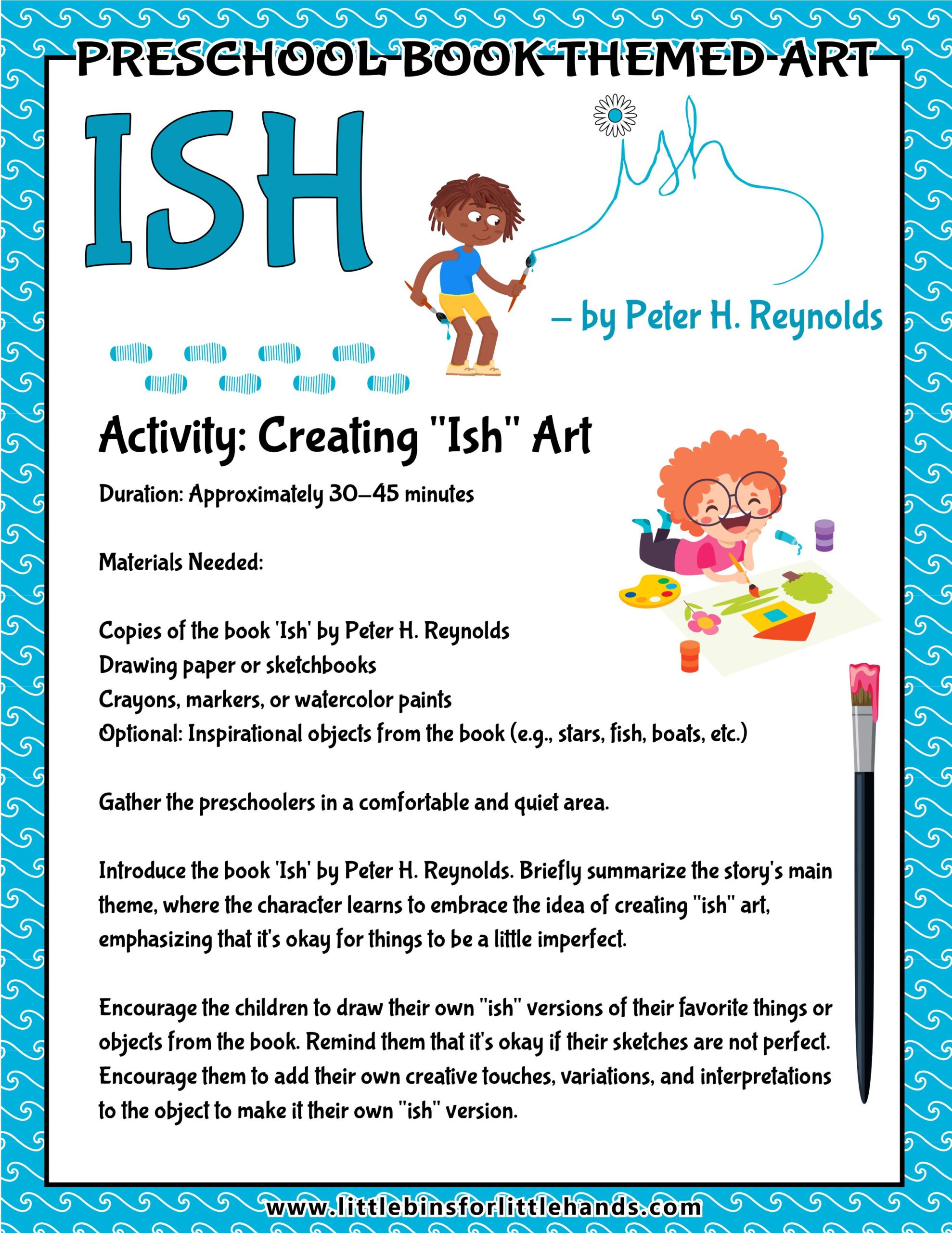 Printable Art Activities - Little Bins for Little Hands