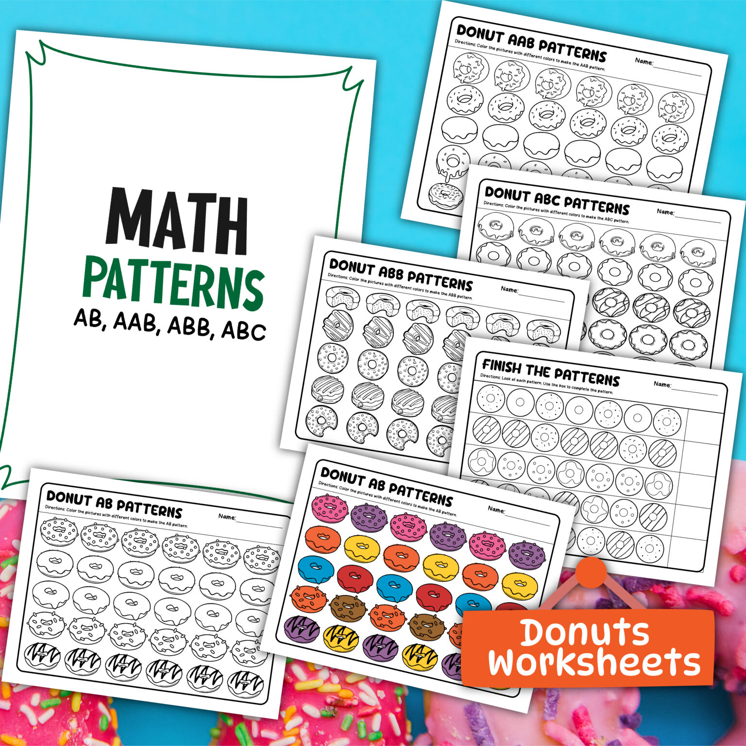 Fall Pattern Worksheets - Little Bins for Little Hands