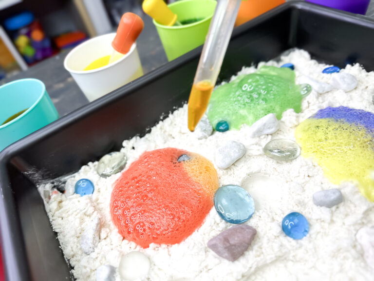 Fun Fizzing Planets Activity (Baking Soda Science)