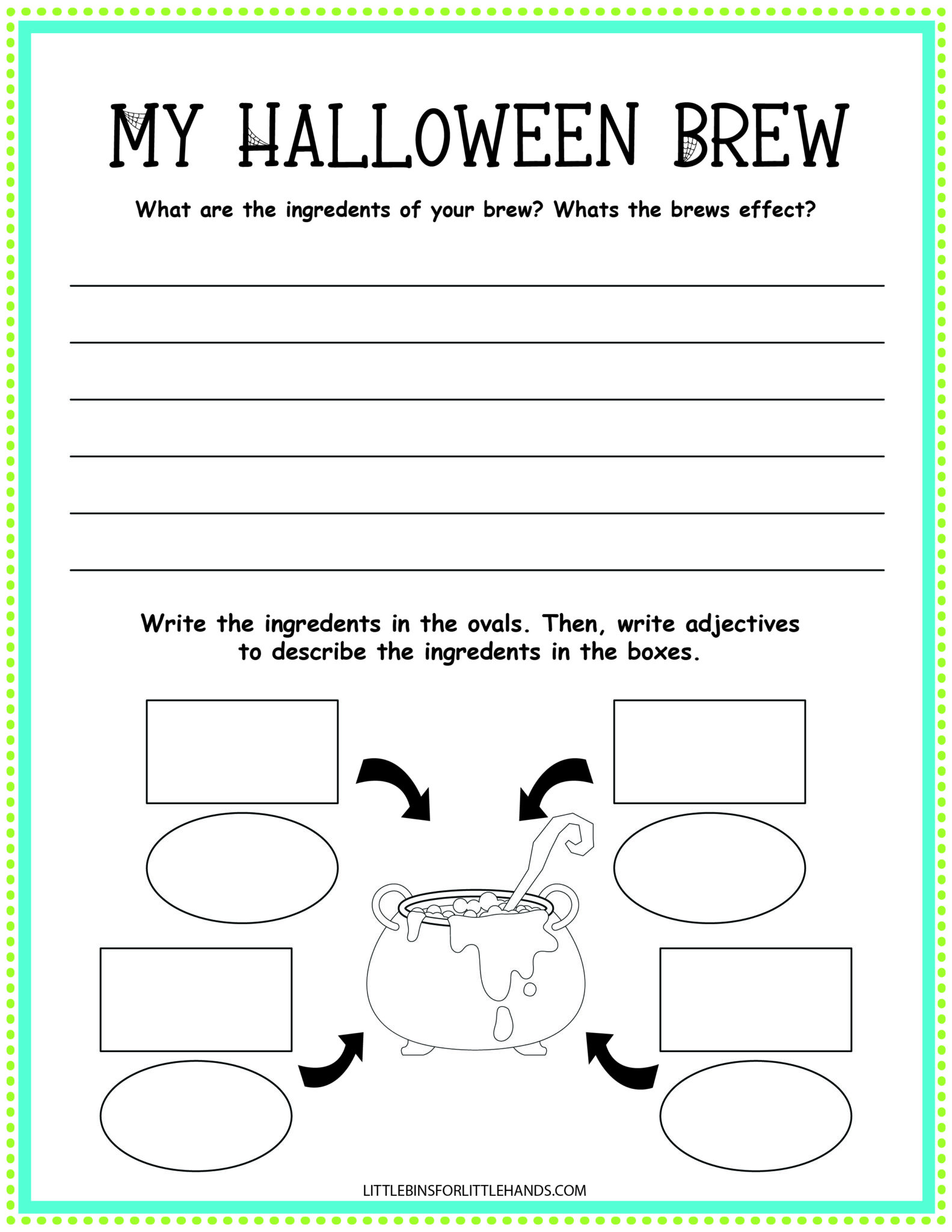 Halloween Witch Coloring Pages Activity Pack