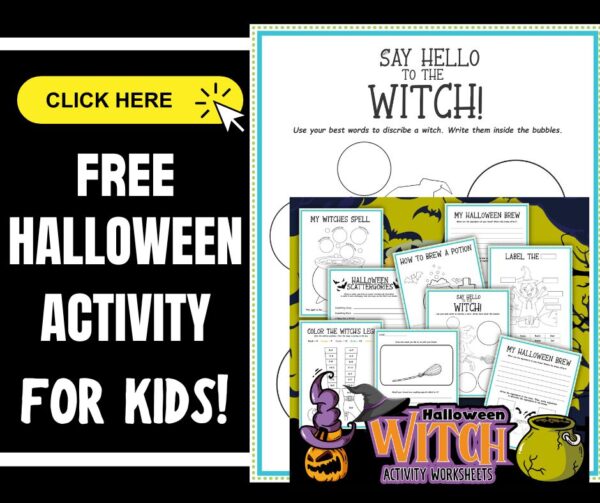 Halloween Witch Coloring Pages Activity Pack