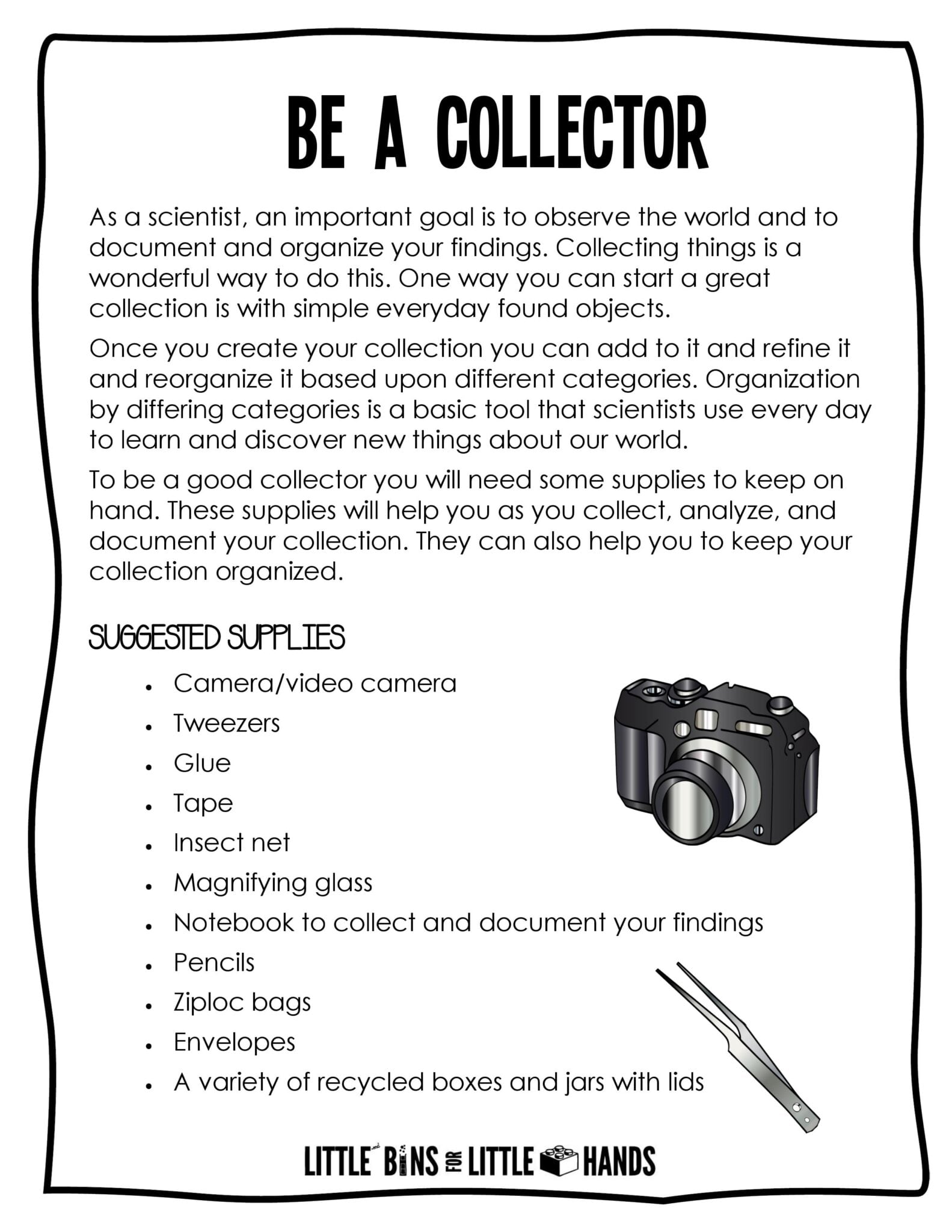 Science Collecting Activities for Kids