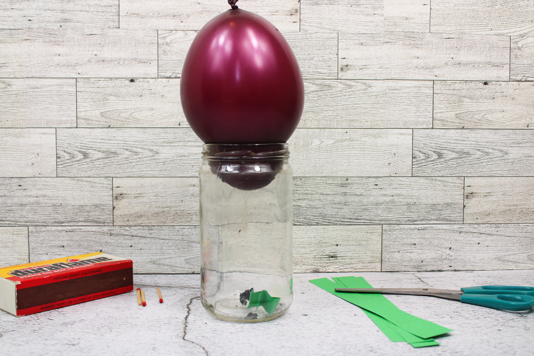 Balloon and Jar Air Pressure Experiment