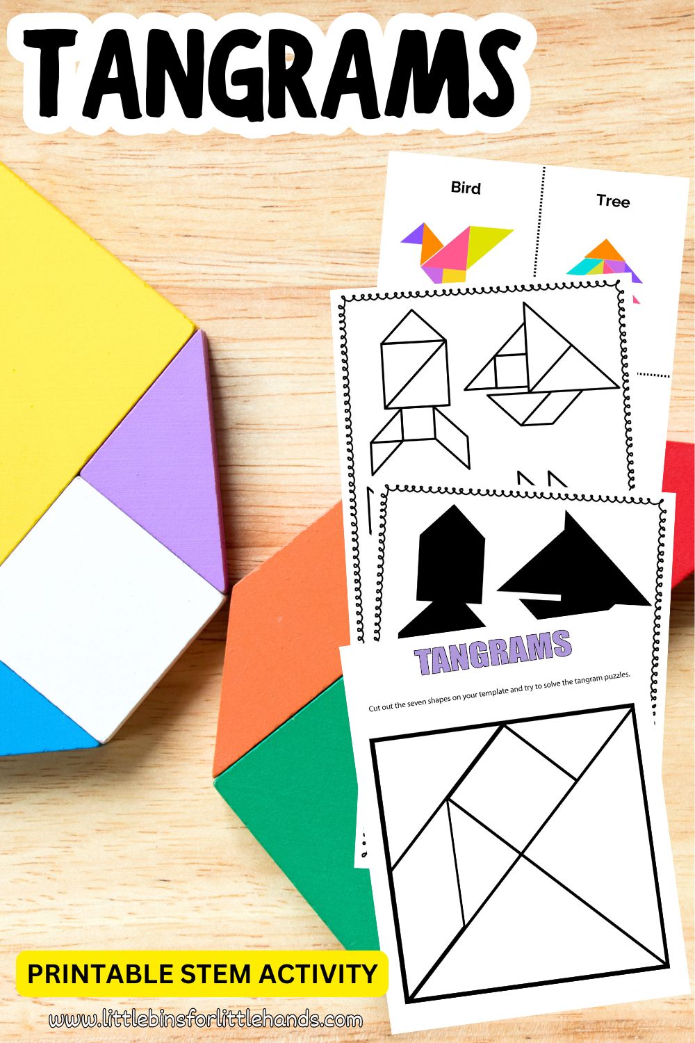 Tangrams Printable - Little Bins for Little Hands