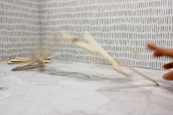 Exploding Popsicle Stick Chain Reaction