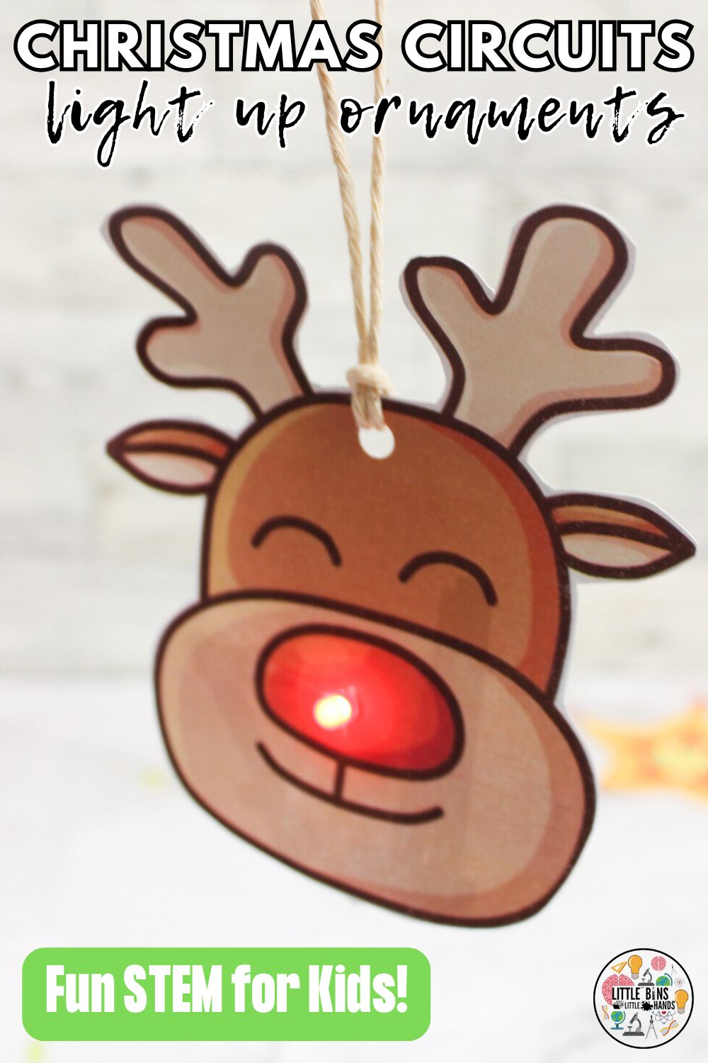 Christmas Circuit Ornaments for Kids (STEM)