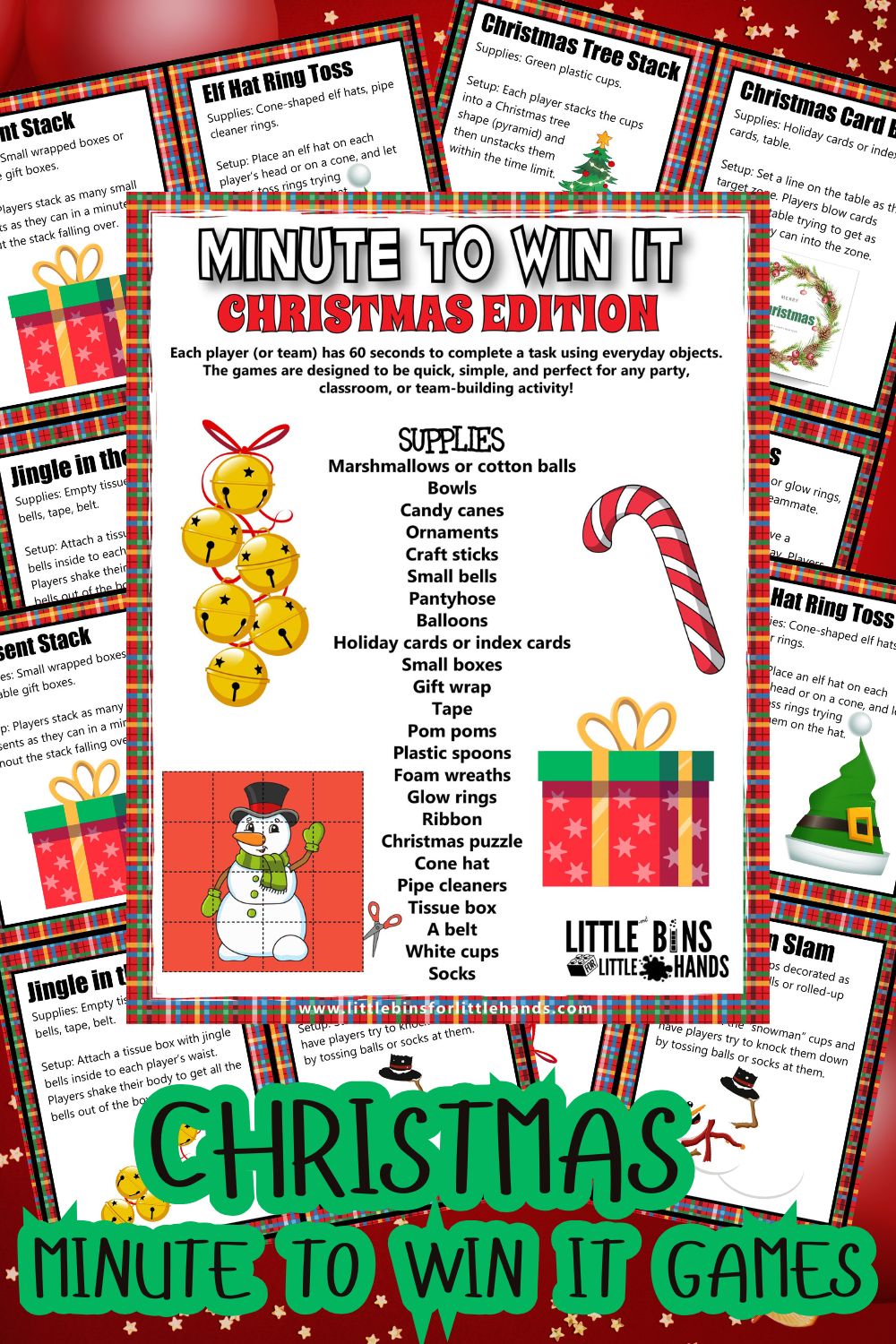 Christmas Minute to Win It Games (Easy Holiday Party Ideas)