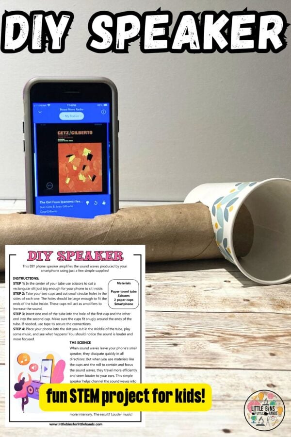 DIY Phone Speaker for Kids (STEM)
