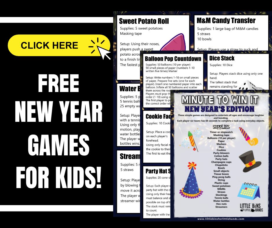 New Years Eve Minute to Win It Games