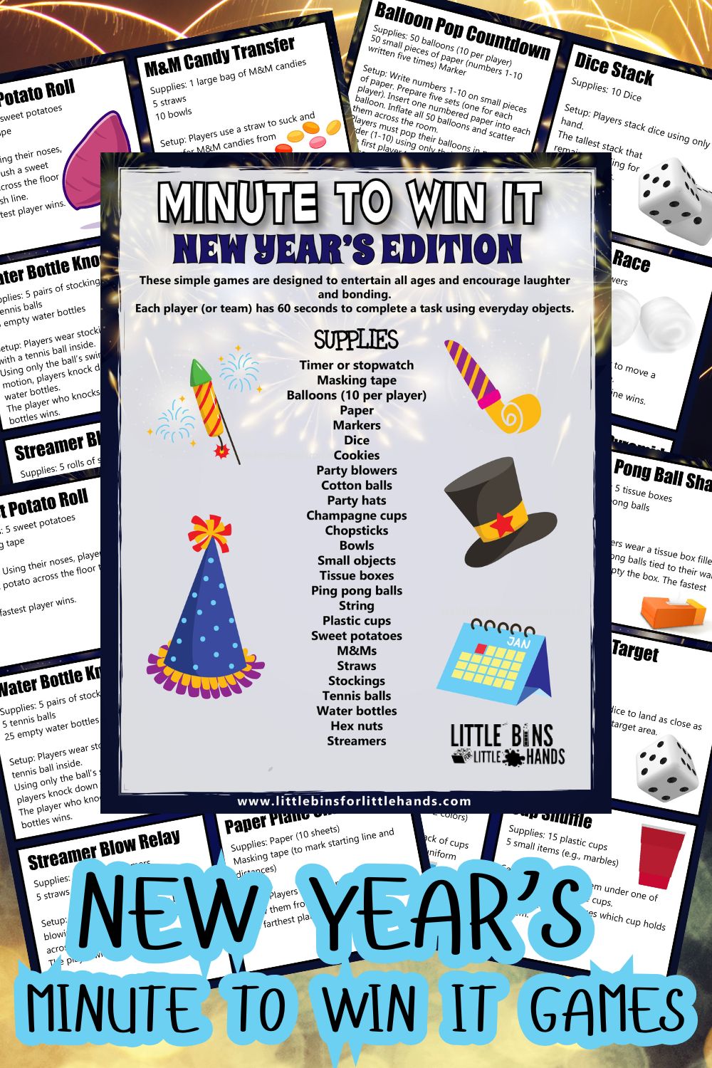 New Years Eve Minute to Win It Games