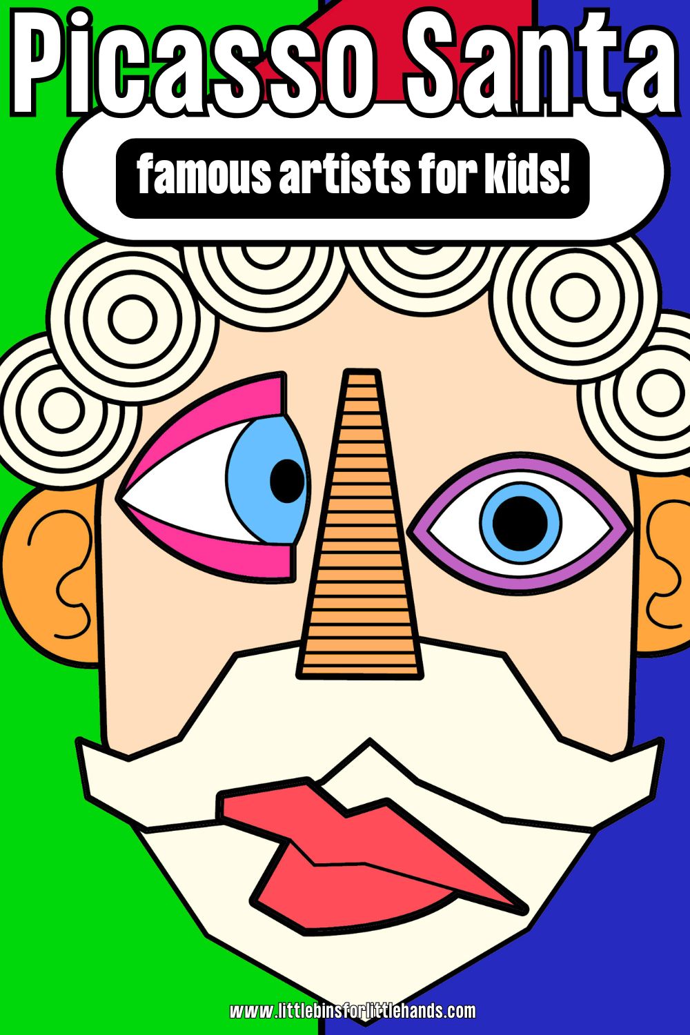 Picasso Santa Craft (Free Art Printable)