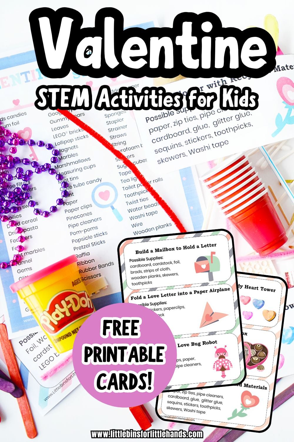 Valentine’s Day STEM Activities & Challenges for Kids