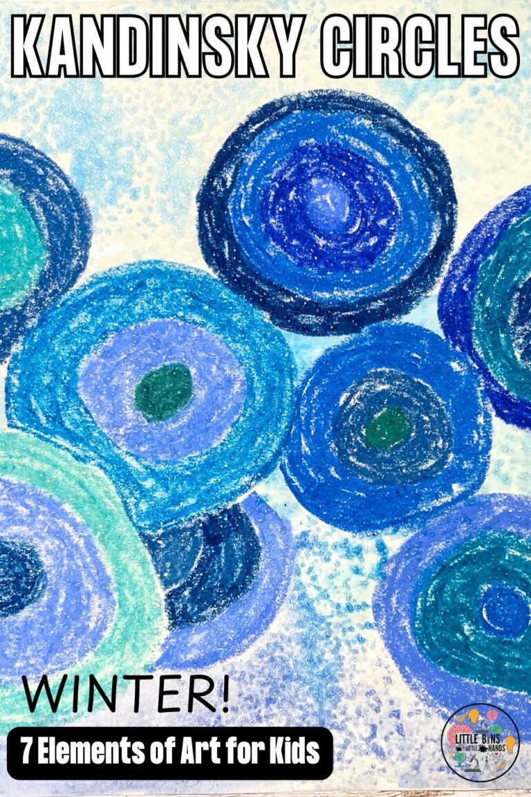 Kandinsky Circles Winter Art Project