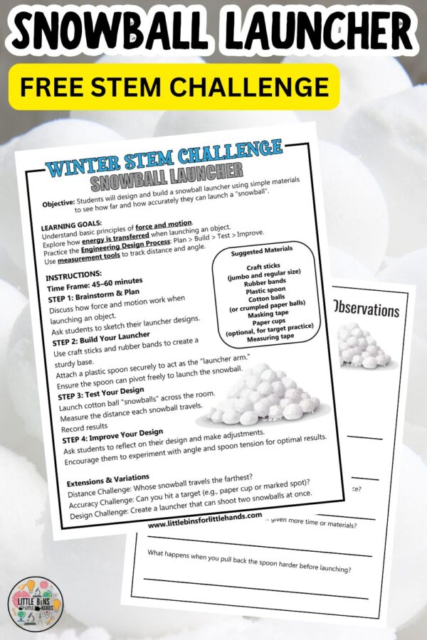 Snowball Launcher STEM Challenge
